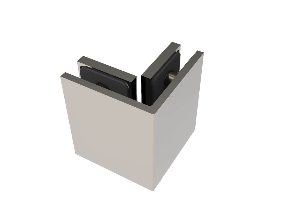 Glass To Glass 90 Degree Clamps For Shower Glass — Glass Components UK