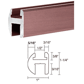 95" (2.41 m) Round/Flat Profile Deluxe Headers — Glass Components UK