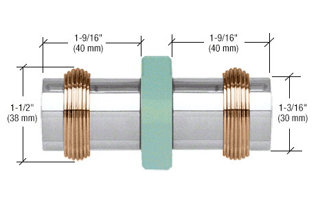 Protruding Ring Style Door Knobs — Glass Components UK